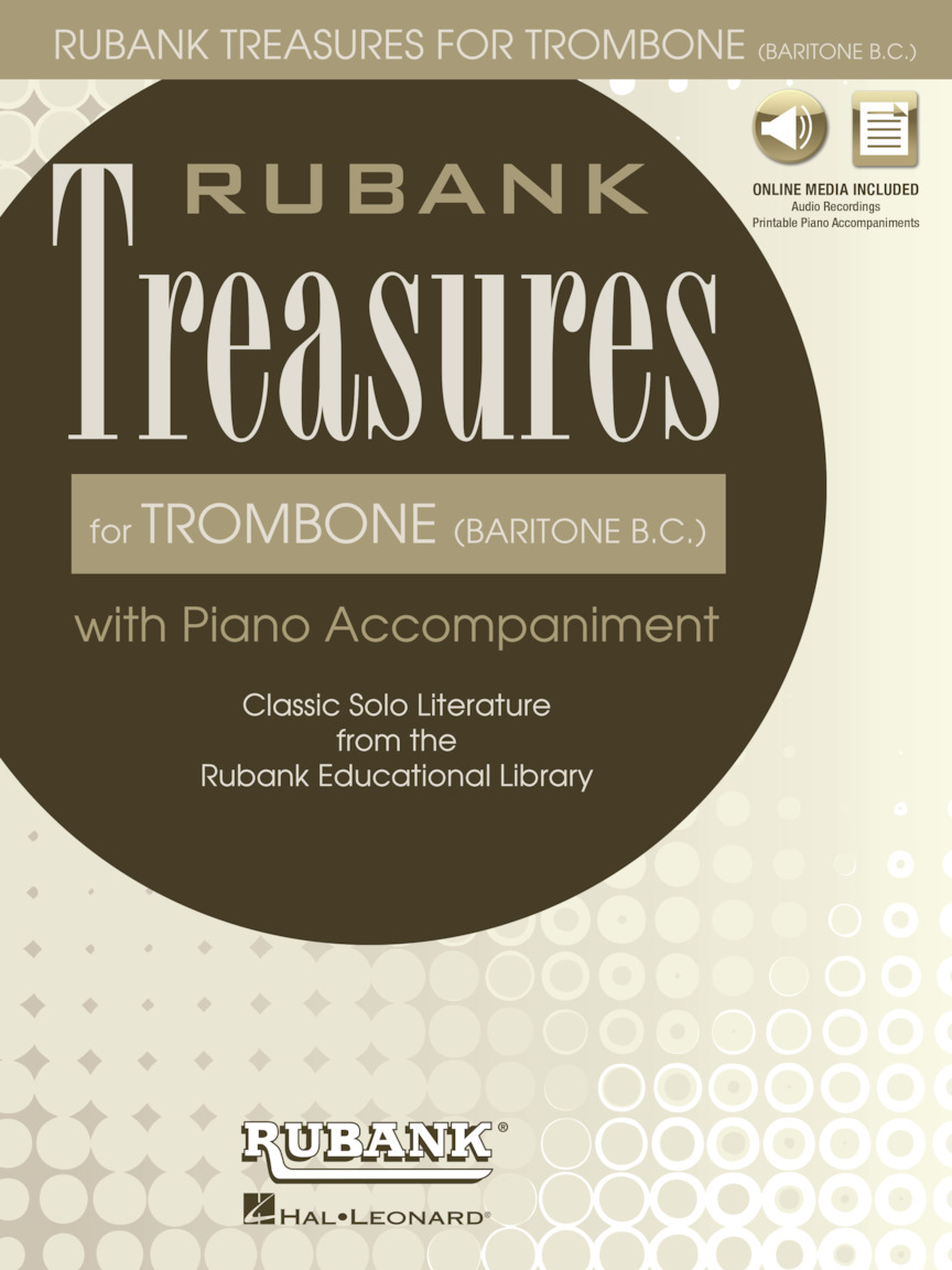 Rubank Treasures for Trombone (Baritone B.C.) - Book with Online Audio ...