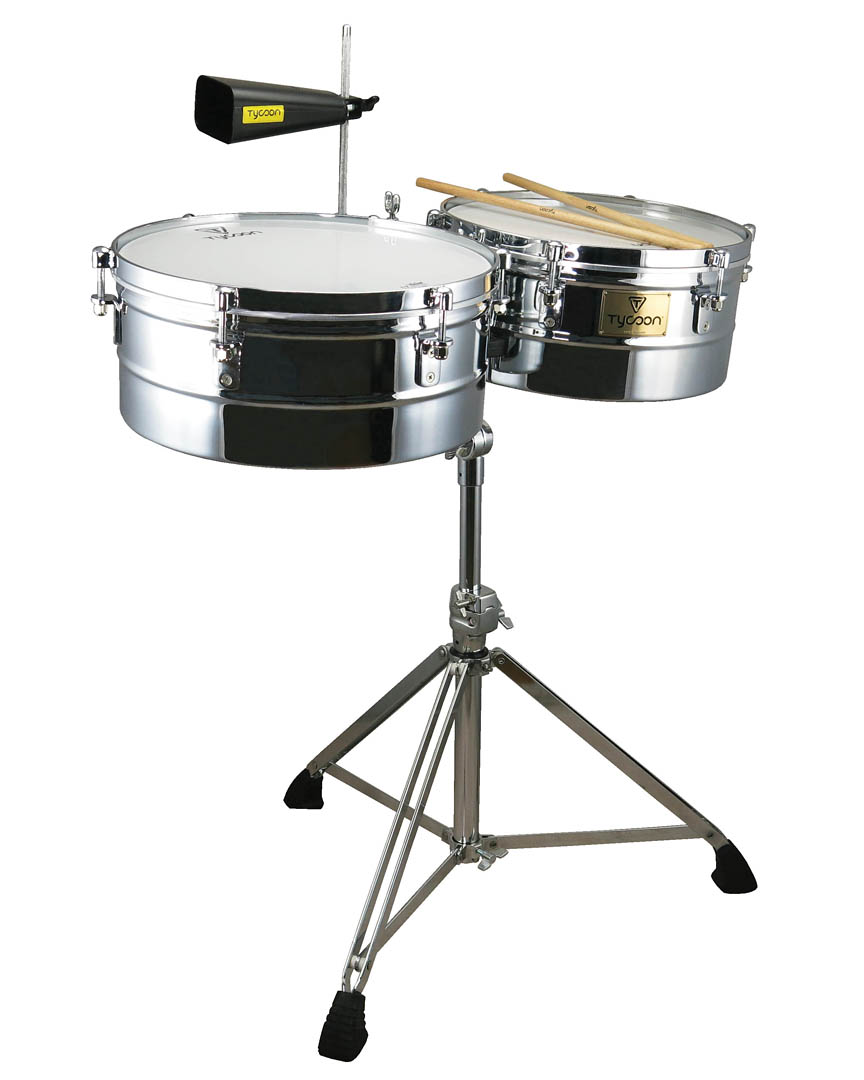 Chrome Shell Timbales - 13″ & 14″ | Hal Leonard Online