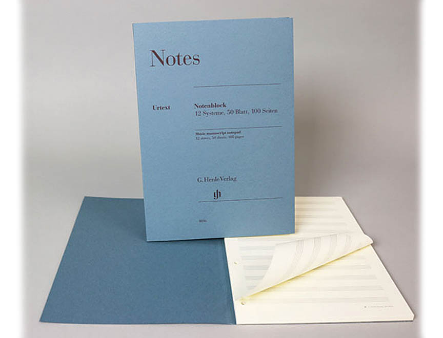 Henle Music Manuscript Notepad | Hal Leonard Online
